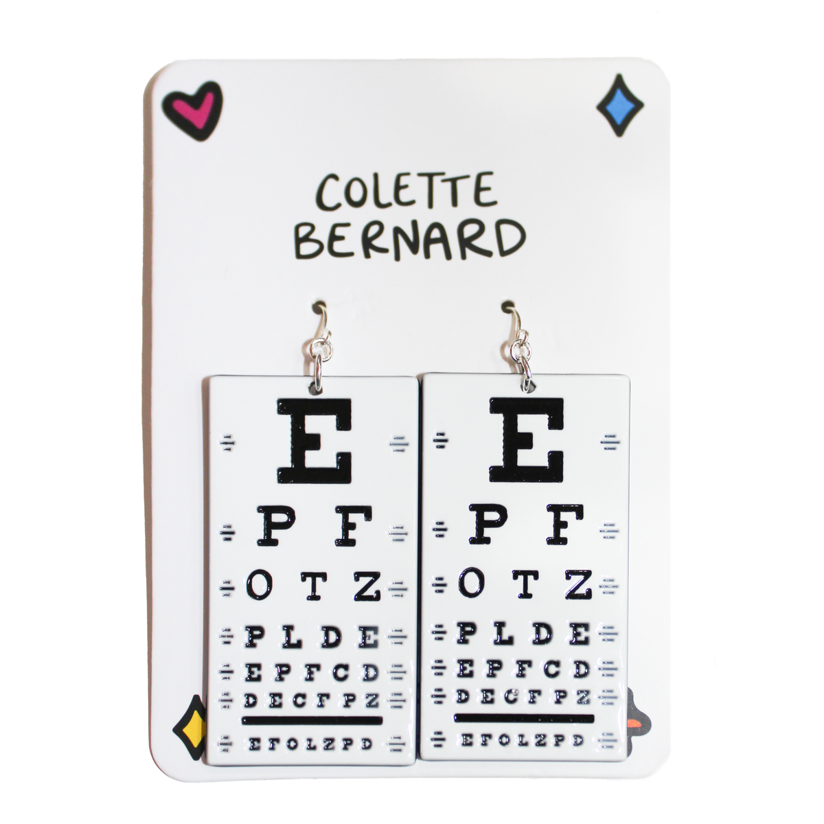 Vision Chart Earrings – Wednesday Jones
